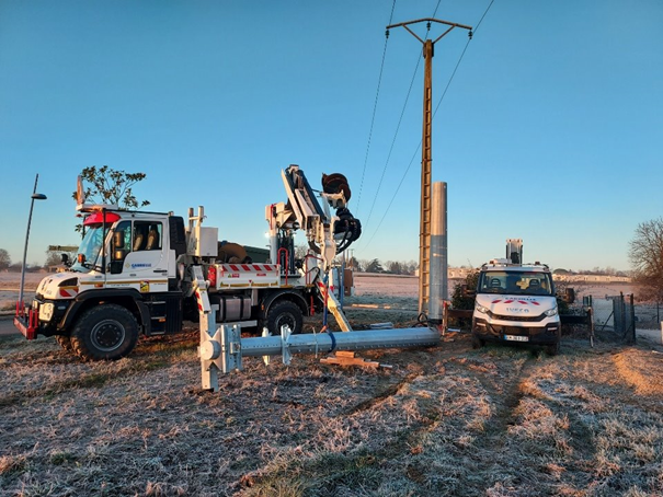 Réseaux aériens BT et HTA - ENEDIS Midi - Gabrielle
