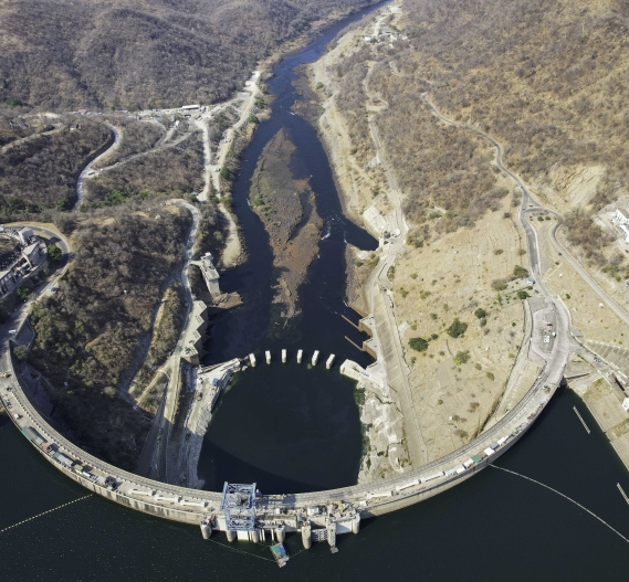 The Kariba dam in Zambia