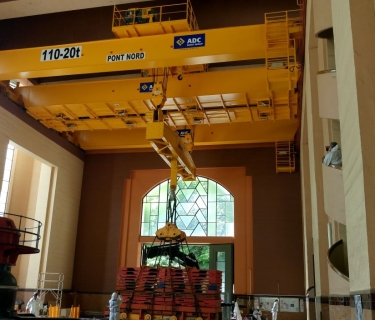 Ponts roulants : maintenance turbines hydro-électriques - ADC