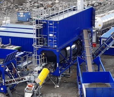 RETROFLUX – Continuous asphalt plant with countercurrent recycling