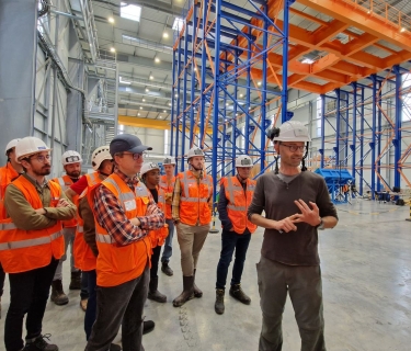 Visite du chantier Graphitech - Metal Grands Projets