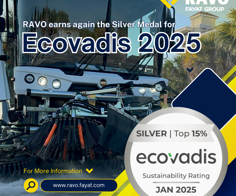 RAVO earns Ecovadis Silver medal