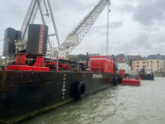 New swell attenuator in Dieppe, France - PTC