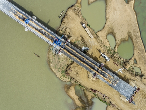 A bridge over the Logone River