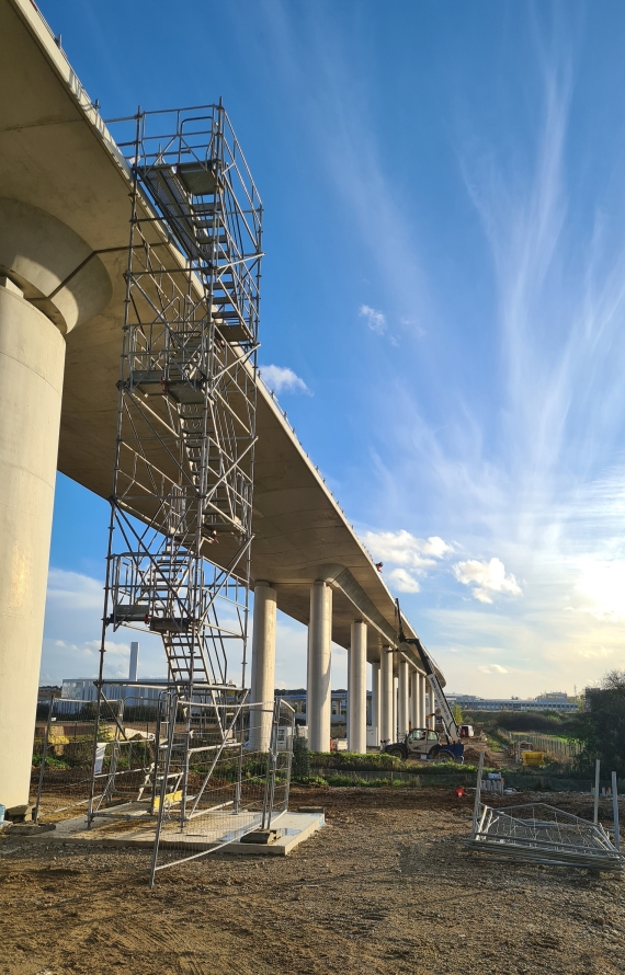Viaduc de la ligne 18 du Grand Paris Express