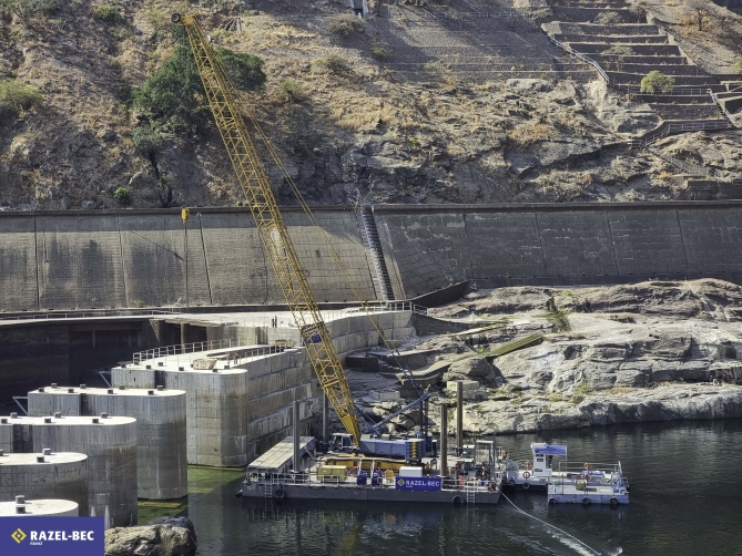The Kariba dam in Zambia
