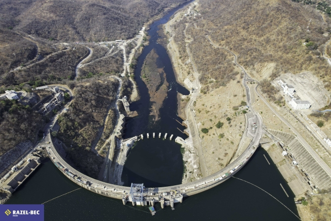The Kariba dam in Zambia