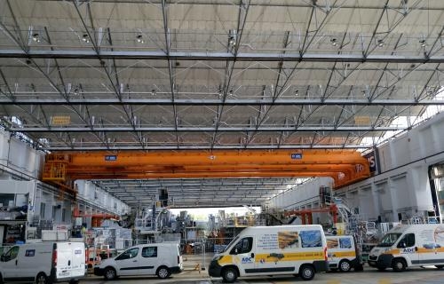 Ponts roulants couplés en 4 points - Réalisation ADC