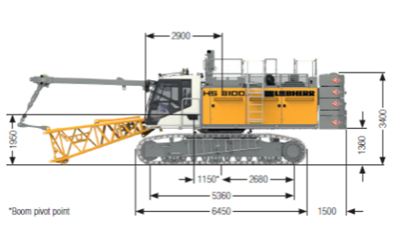 Grue LIEBHERR HS 8100.1 - Locadrill